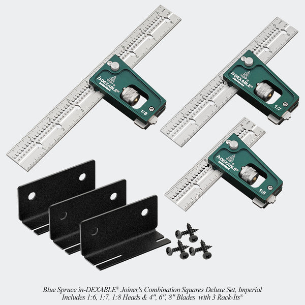 in-DEXABLE Joiner's Combination Squares – Blue Spruce Toolworks