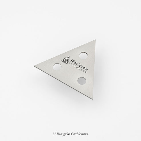 Triangular Card Scrapers – Blue Spruce Toolworks