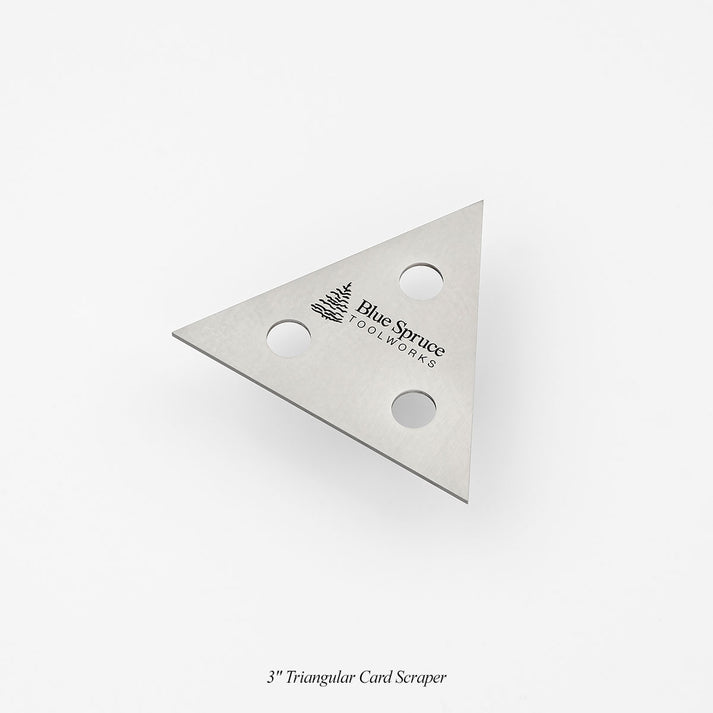 Triangular Card Scrapers – Blue Spruce Toolworks