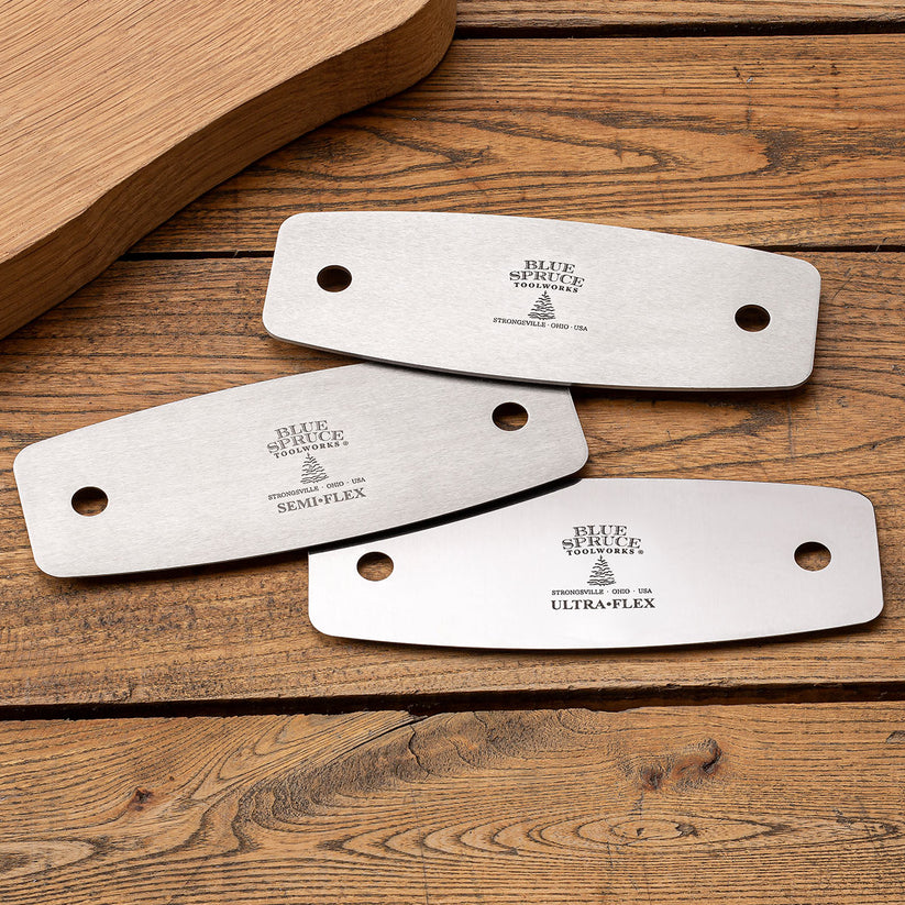Blue Spruce 6" Curved Card Scrapers | USA Made – Blue Spruce Toolworks