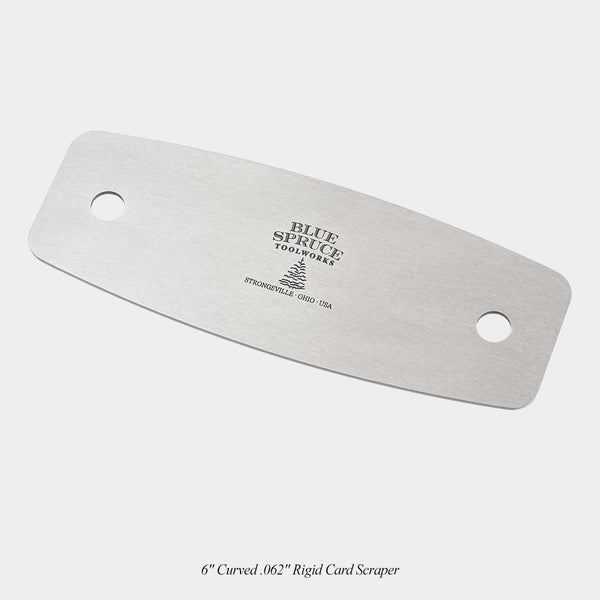 Blue Spruce 6" Curved Card Scrapers | USA Made – Blue Spruce Toolworks