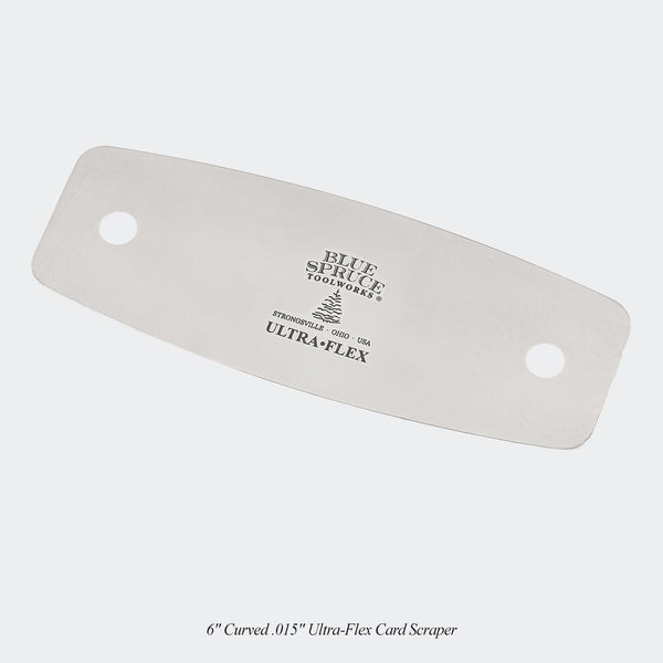 Blue Spruce 6" Curved Card Scrapers | USA Made – Blue Spruce Toolworks