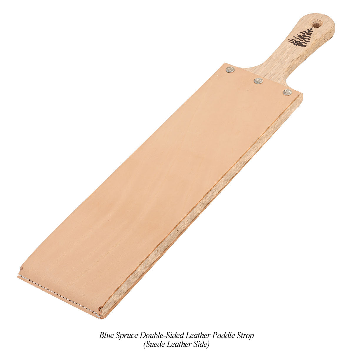 Double-Sided Leather Paddle Strop – Blue Spruce Toolworks