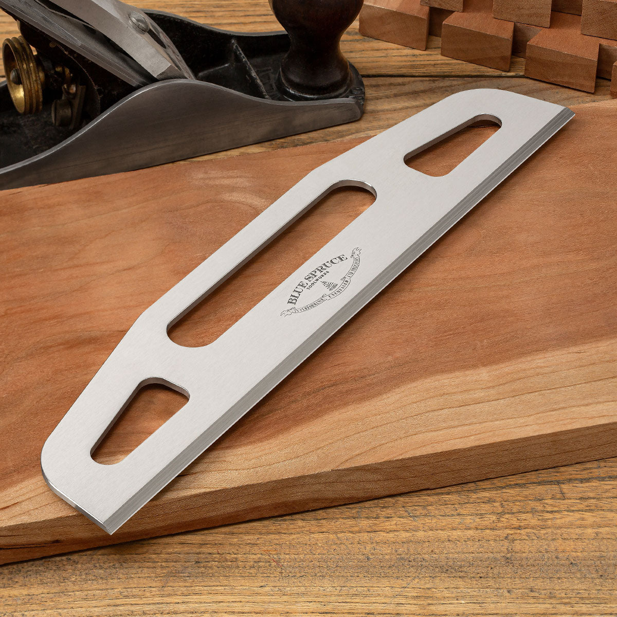 Blue Spruce Woodworker’s Straight Edge – Precision Shop Tool – Blue ...