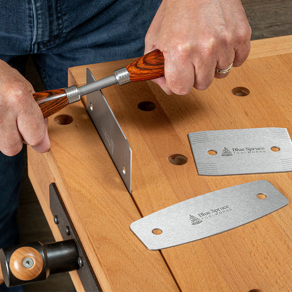 Straight & Curved Card Scrapers - Blue Spruce Toolworks